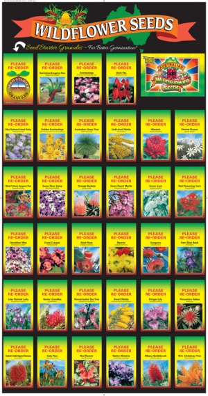 Merchandising Display Racks For Resellers - Australian Wildflower Seeds